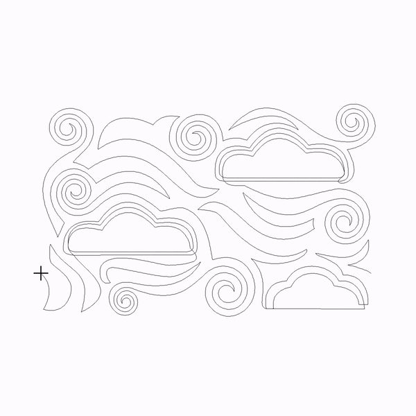 Happy Clouds-Pantograph-The Panto Shop