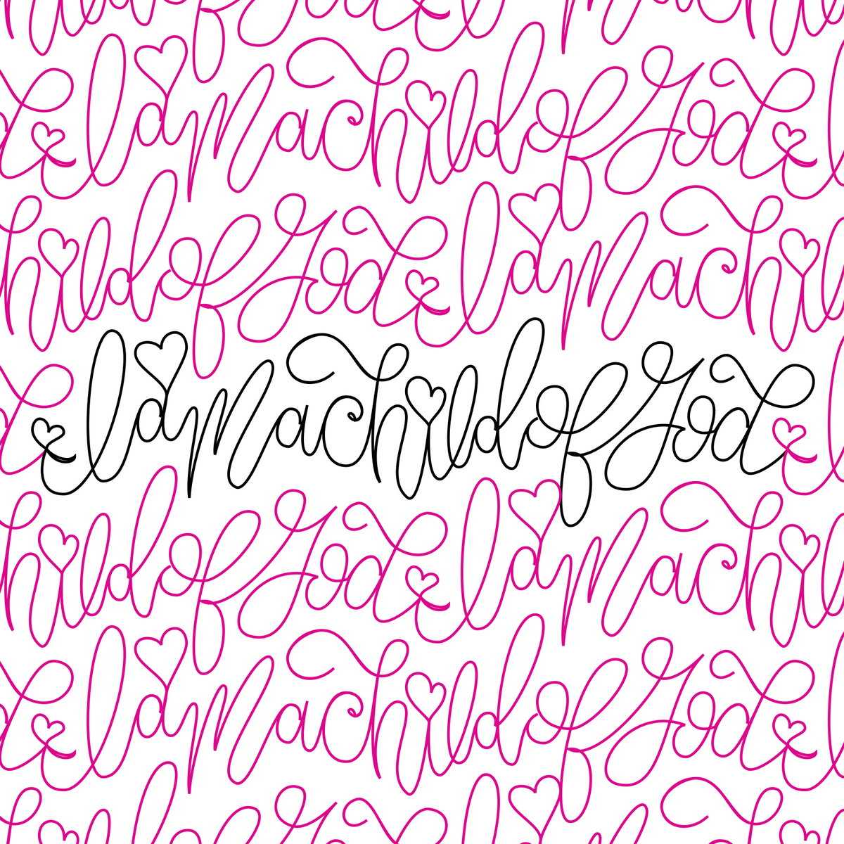 Cursive E2E - I Am A Child of God-The Panto Shop