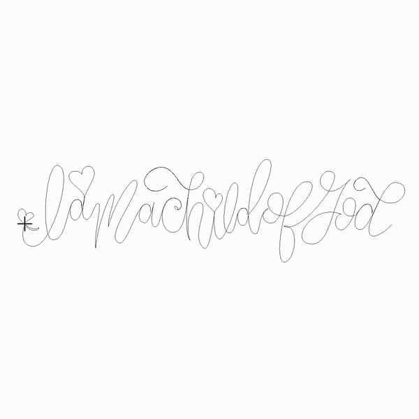 Cursive E2E - I Am A Child of God-The Panto Shop