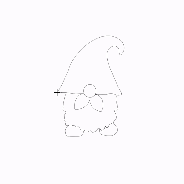 Hand Drawn Gnome-The Panto Shop