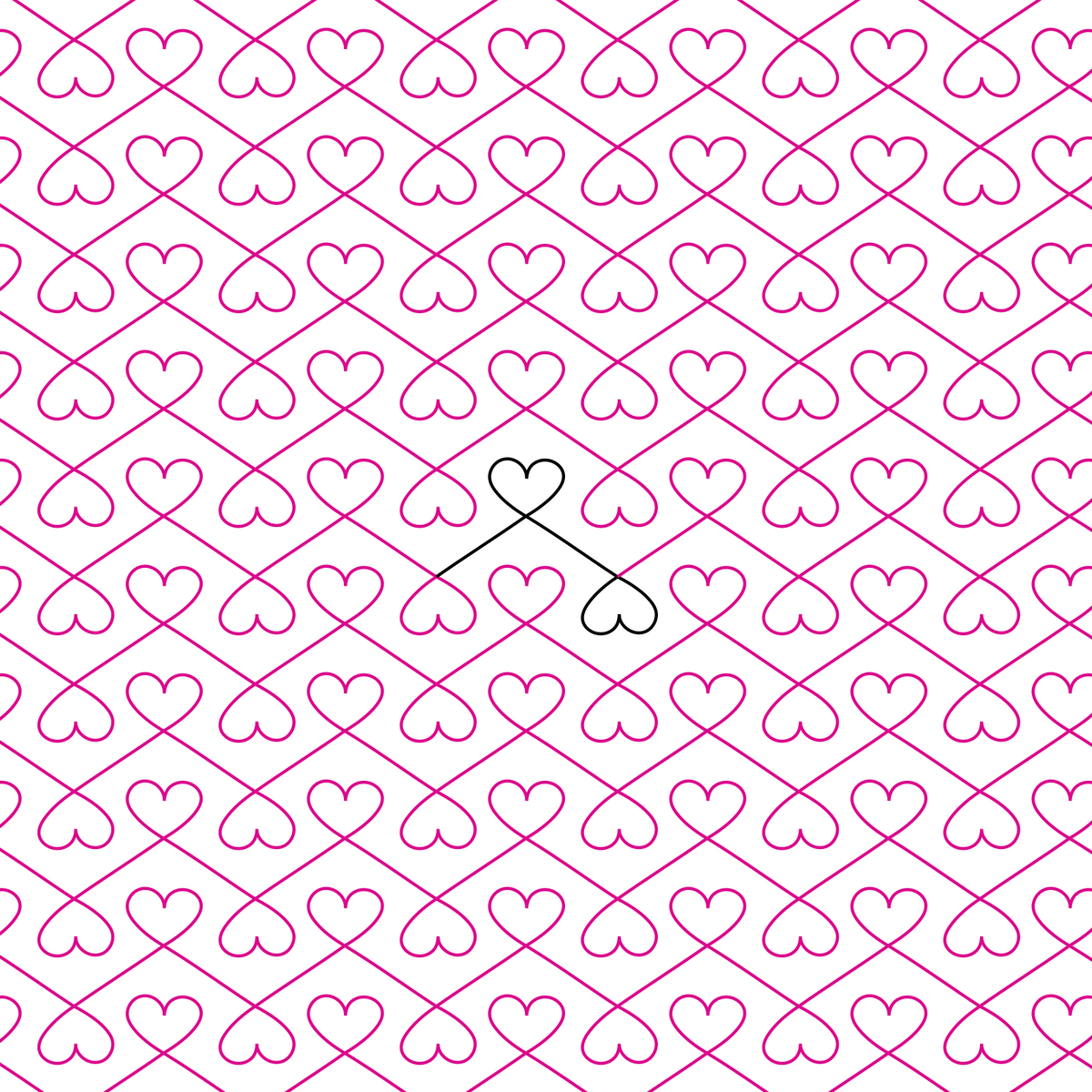 Interlocking Hearts-Pantograph-The Panto Shop