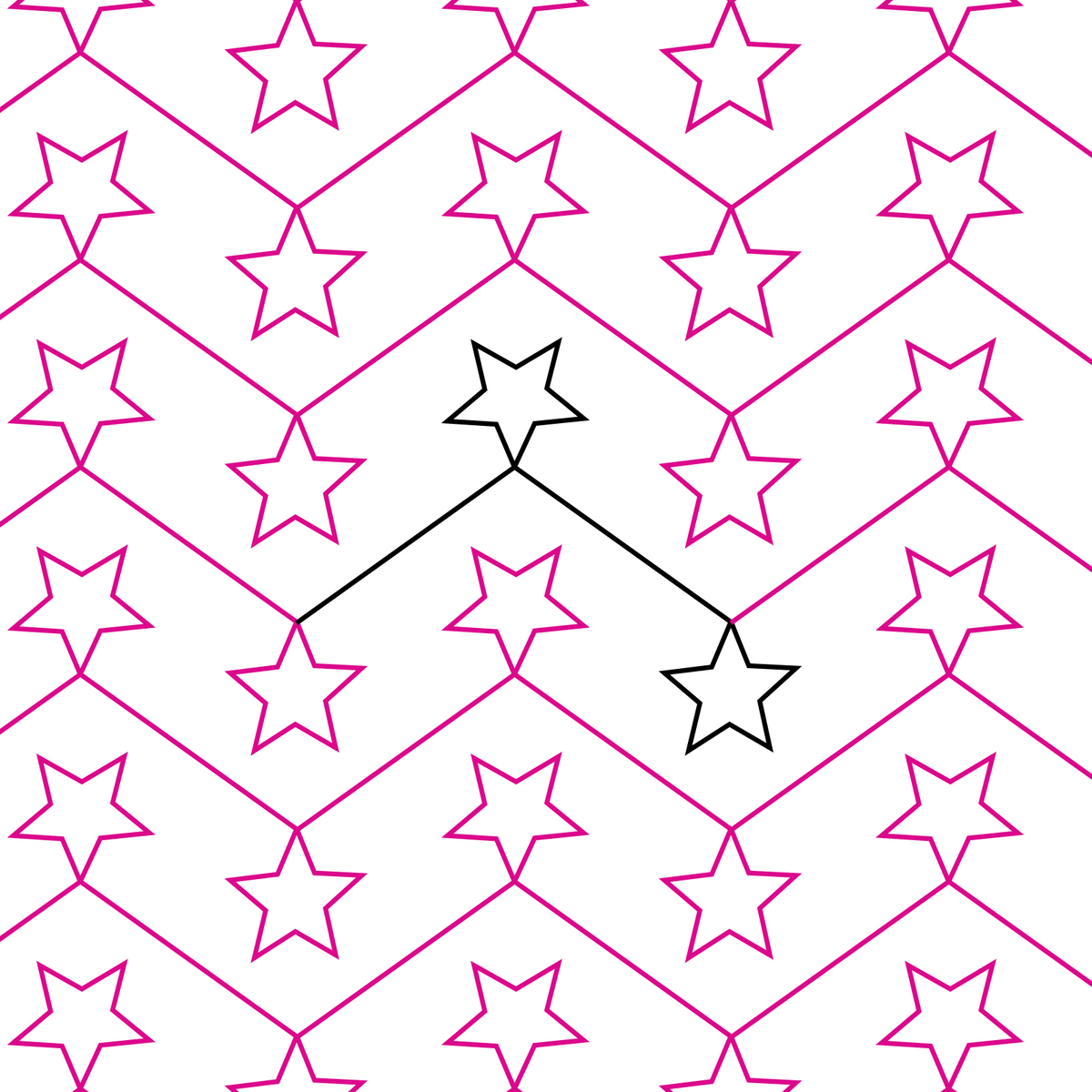 Interlocking Stars-The Panto Shop