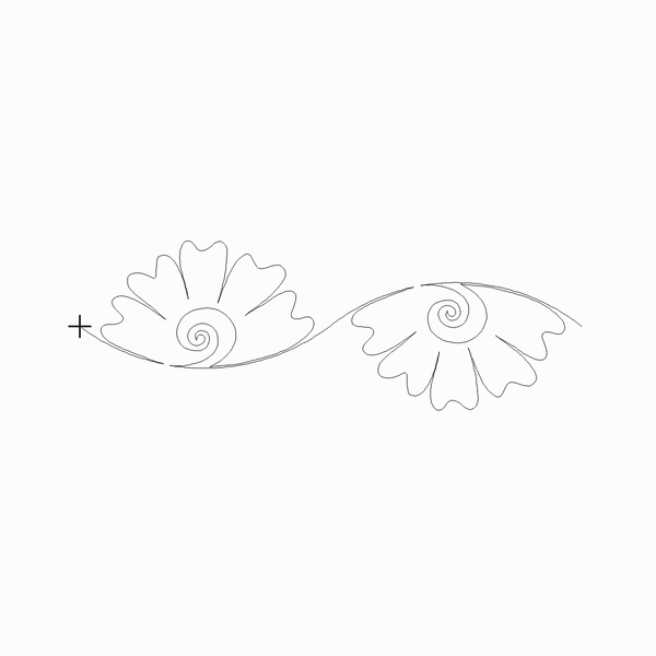 Ruffle Flower-Pantograph-The Panto Shop