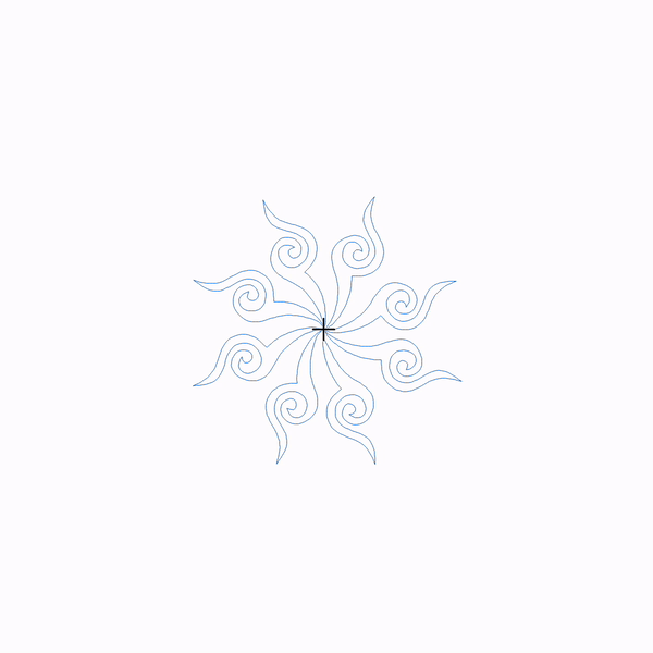 Swirl Star Block-The Panto Shop